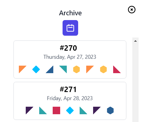 Polygonle - The official geometric puzzle game