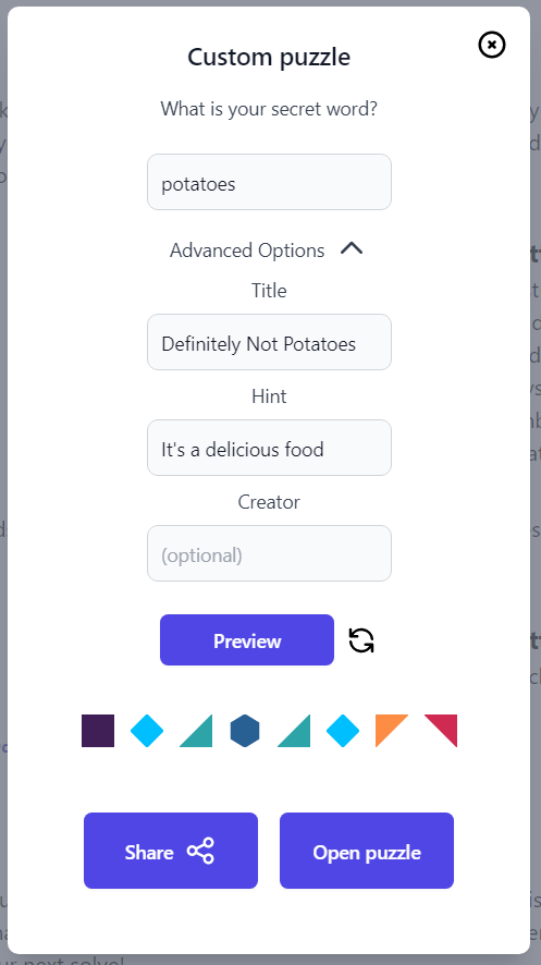 Polygonle - The official geometric puzzle game